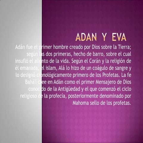 Adan y eva | PPTX
