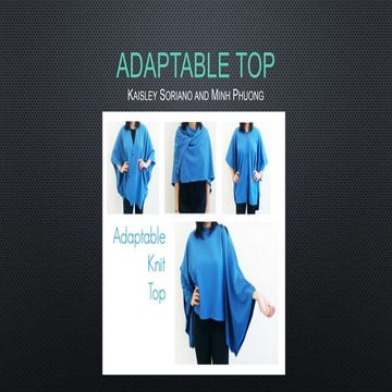 Adaptable top | PPTX | Needlework | Arts and Crafts
