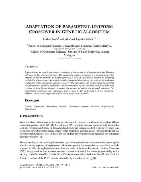 Genetic Algorithm For The Traveling Salesman Problem Using Sequential 0356