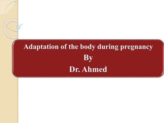 Physiological changes during pregnancy | PPT