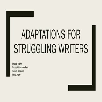 Adaptations for struggling writers PPT.pptx