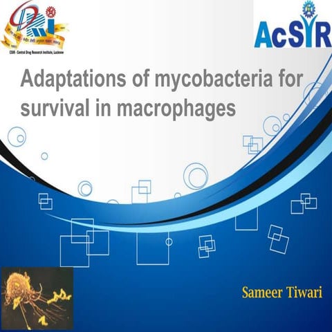 Adaptations of mycobacteria for survival in macrophages sameer tiwari ...