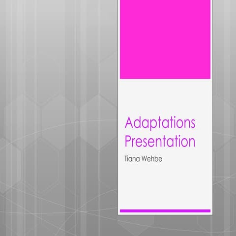 Adaptations presentation | PPTX | Zoos & Aquariums | Attractions