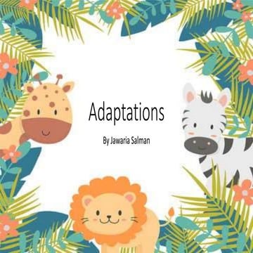 Animal and Plant Adaptations | PPT