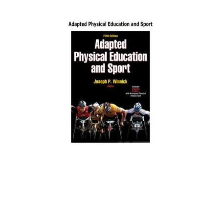 Adapted Physical Education and Sport | PDF