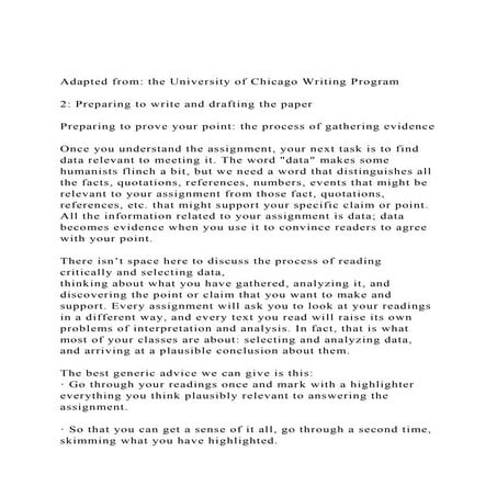 Adapted from the University of Chicago Writing Program2 Pr.docx