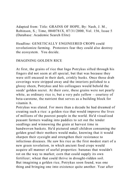 History of Host plant resistance...... | PPT