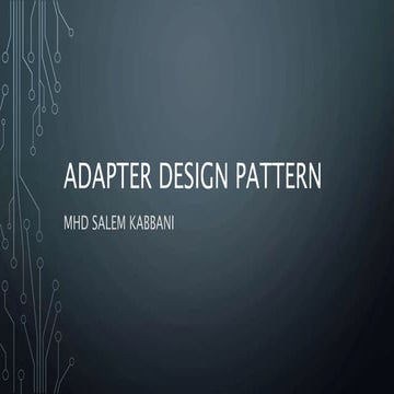 Adapter Design Pattern | PPTX