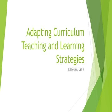 Adapting Curriculum teaching deped.pptx