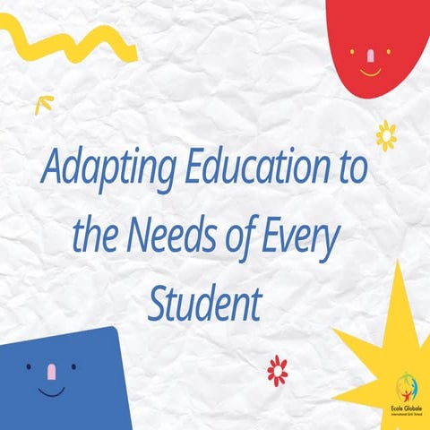 Adapting Education to the Needs of Every Student. | PPT