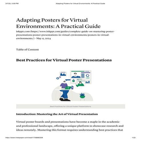 Adapting Posters for Virtual Environments_ A Practical Guide.pdf
