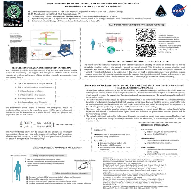 ADAPTING TO WEIGHTLESSNESS THE INFLUENCE OF REAL AND SIMULATED MICROGRAVITY ON MAMMALIAN ...