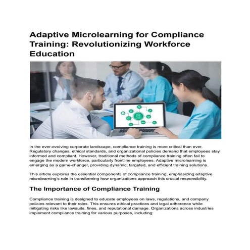 How to Use Adaptive Microlearning for Your Frontline Workforce - Maxlearn | PDF