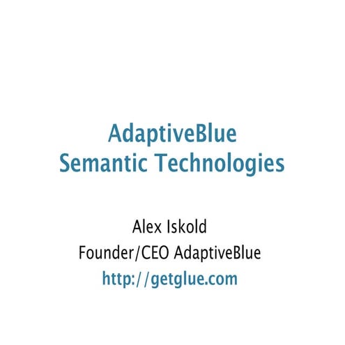 Adaptive Blue Sem Tech Meetup Nyc | PDF