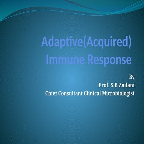 Adaptive Immunity Lecture Easy Understanding Pptx Ppt