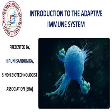 Introduction to Adaptive imunity | PPTX