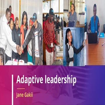 Adaptive leadership in any kind of setup | PPTX