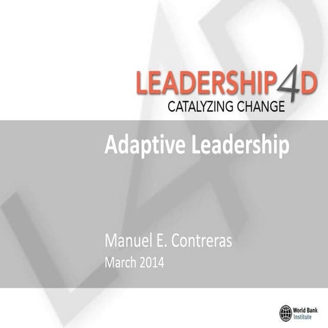 Adaptive leadership 2014 v3 | PPT