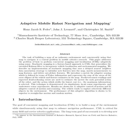 Adaptive Mobile Robot Navigation and Mapping.pdf