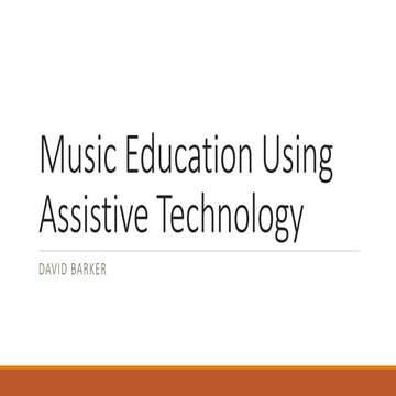 Adaptive music education | PPTX