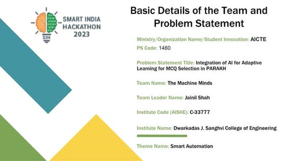 SIH2024 ppt presentation for smart india hackathon | PPTX
