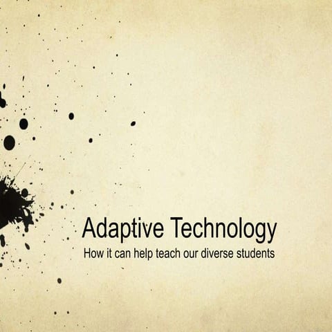 Adaptive technology | PPTX