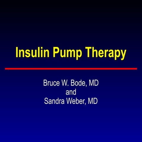Ada pump tharapy 1st work shop may 14th, 2004 | PPT