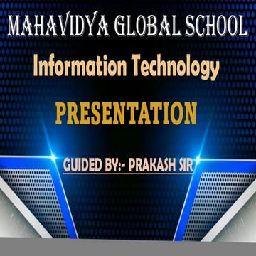 Computer Presentation It Presentation Pdf Ppt
