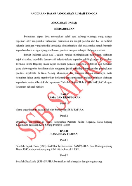 Contoh Draft A D A R T | DOC