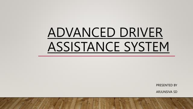 Advanced Driver Assistant System (ADAS).pptx