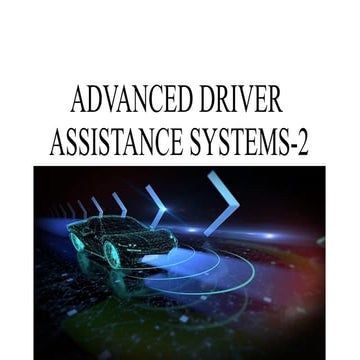 Advanced Driver Assistance Presentation-1 | PPTX