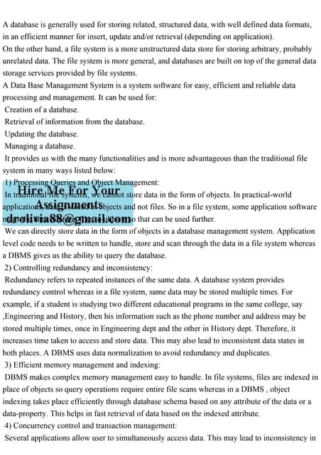 Introduction To Database.ppt | Databases | Computer Software and Applications