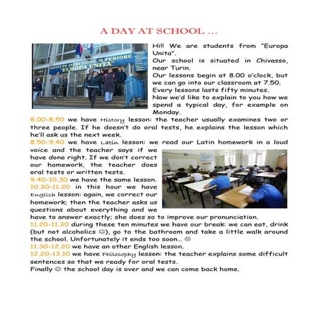 A day at school | PDF