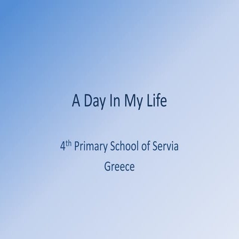 A Day In My Life | PPTX
