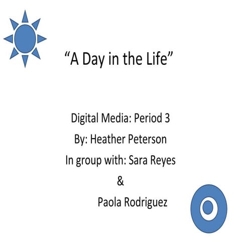 A day in the life | PPT