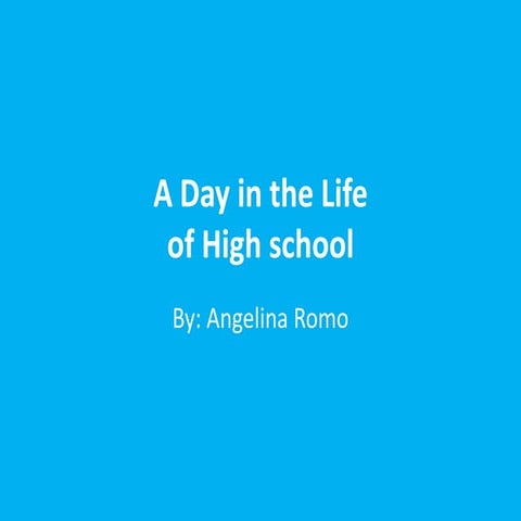 A day in the life | PPT