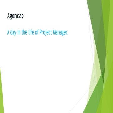 A Day of the Life of a Project Manager | PPT