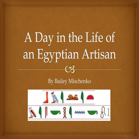 A day in the life of an egyptian | PPTX