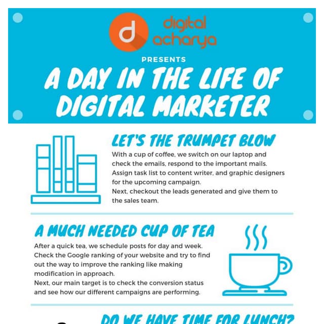 A day in the life of digital marketer | PDF