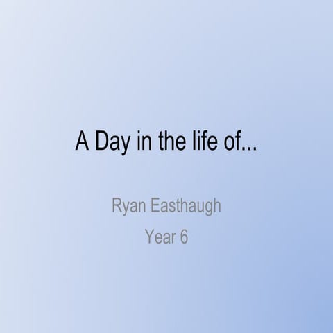 A day in the life of ryan in y6 at hartside | PPS