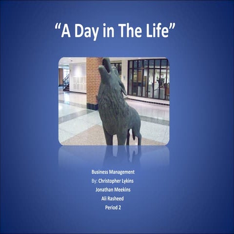 A day in the life project | PPT
