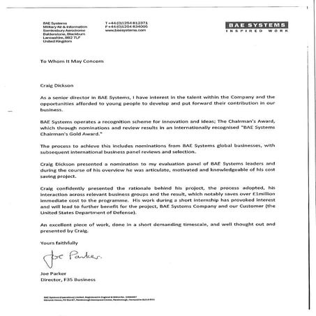 Letter of commendation | PDF