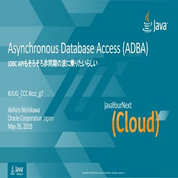 Adba Asynchronous Database Access Ppt 