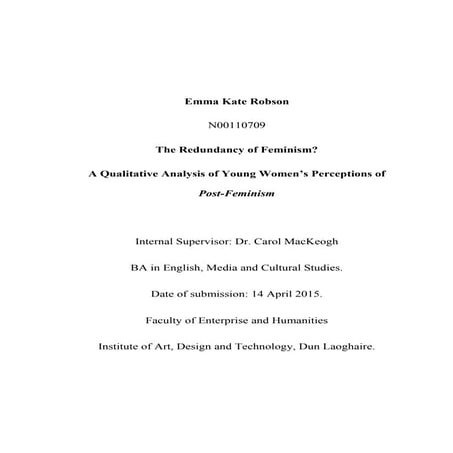 Kate Robson Dissertation | PDF