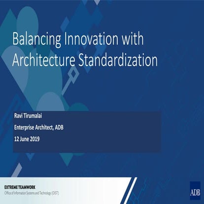 Balancing Innovation and Architecture | PDF