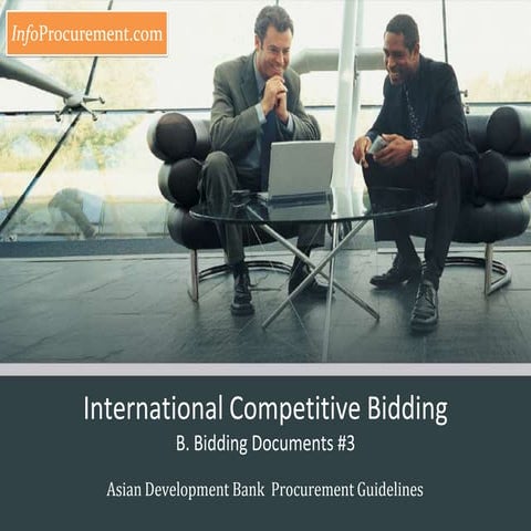 Adb procurement guidelines icb-b3 | PPTX