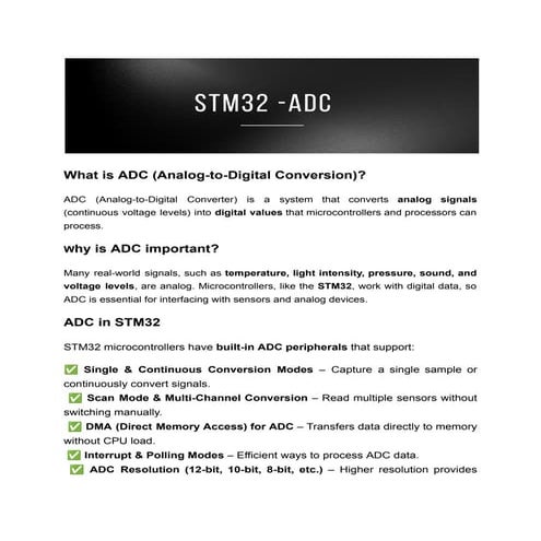 Lpc 17xx adc | PPTX