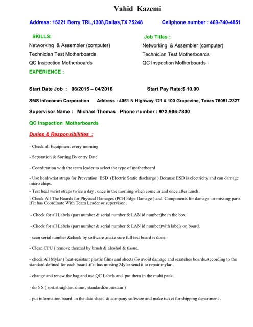 Aaron Boulee Resume | PDF