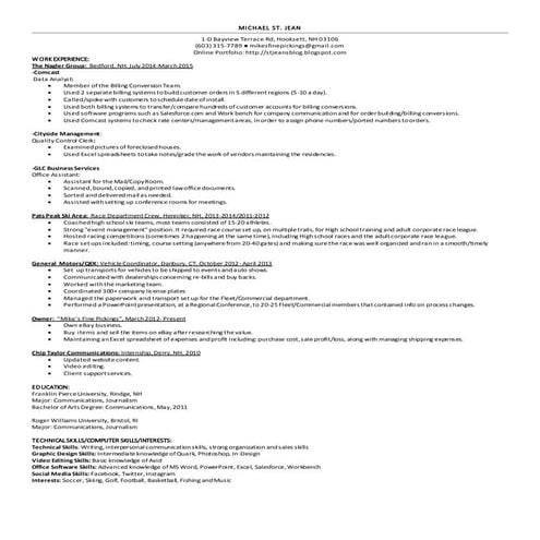 General Motors Resume(2) | DOCX | Business and Finance