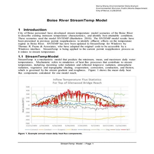 Stream Temp Model Report | PDF